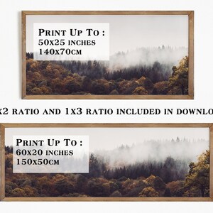 Printable Panoramic Forest Photo , DIGITAL DOWNLOAD - Modern Farmhouse ...