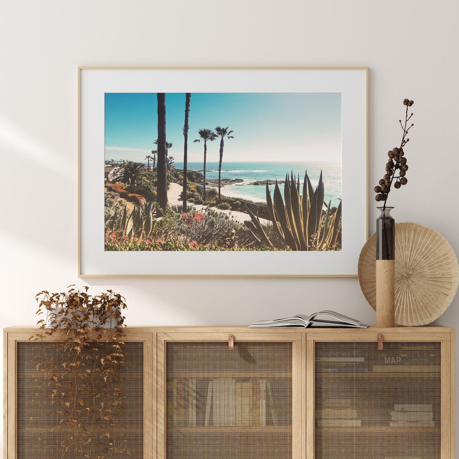 Printable Tropical Beach Landscape Photo, Coastal Wall Art, Turquoise ...