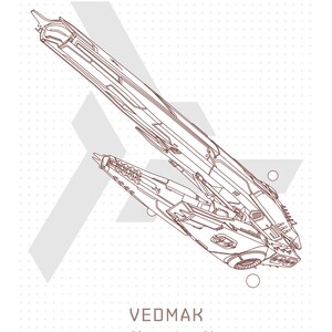 Eve Online Vedmak Triglavian Cruiser - Etsy