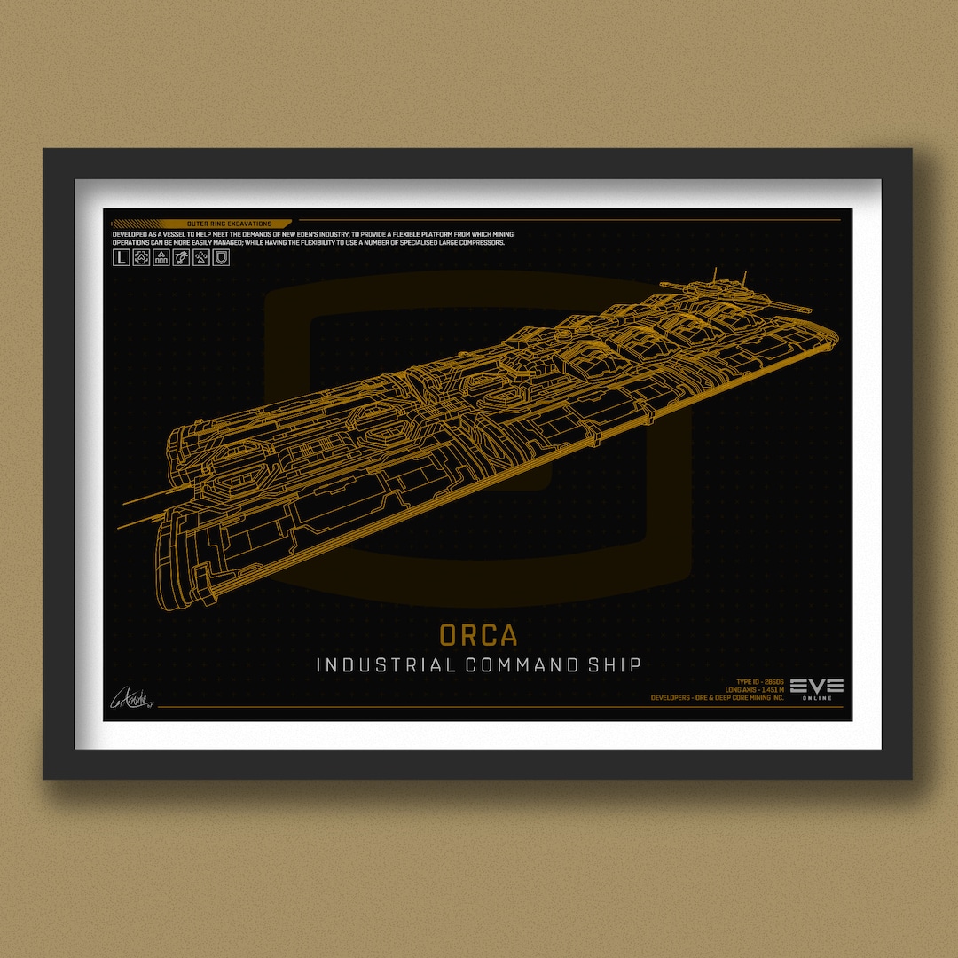 Eve Online - Orca - Industrial Command Ship - Etsy UK