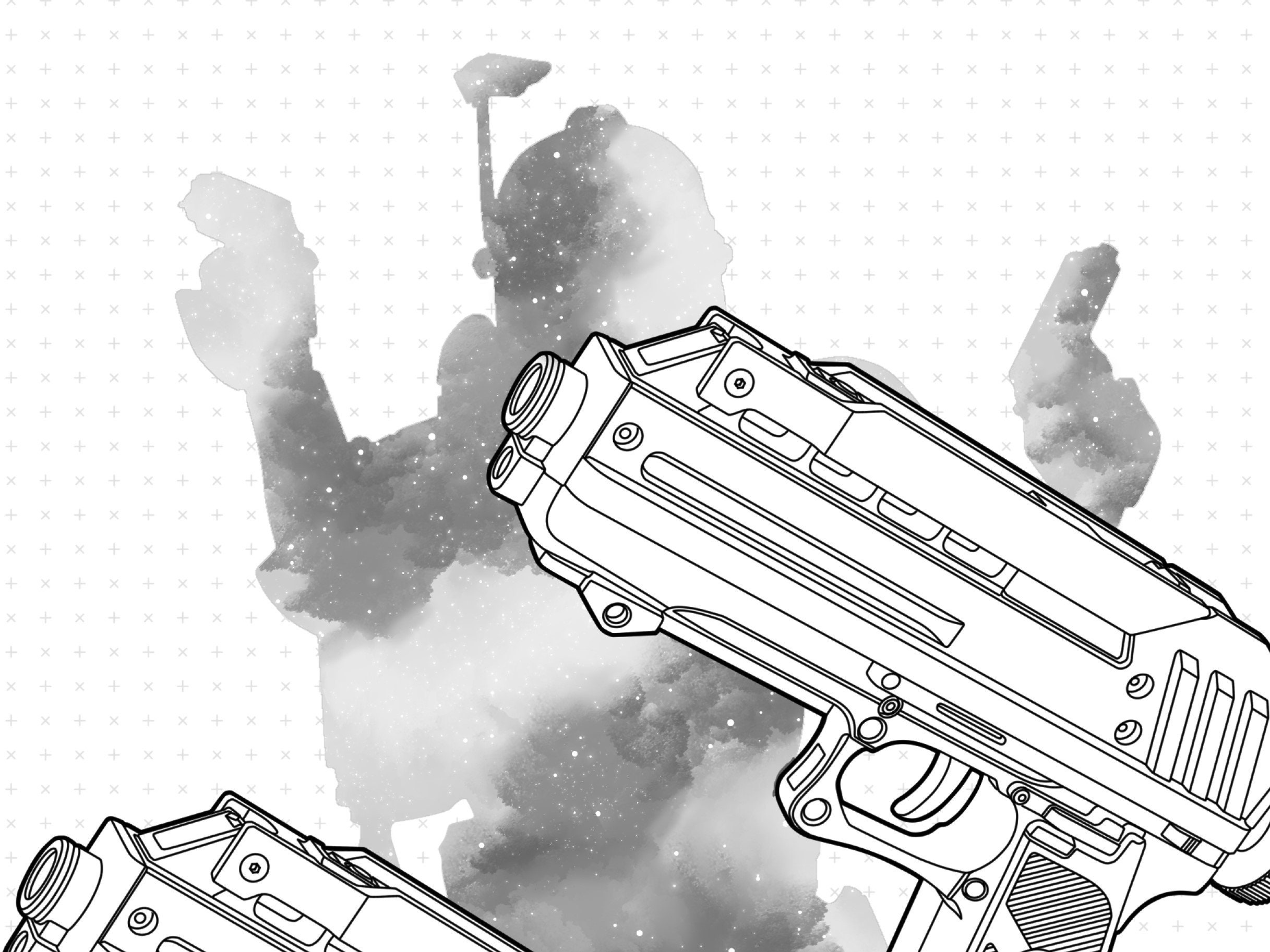 Captain Rex CT-7567 DC-17 Hand Blasters | Etsy