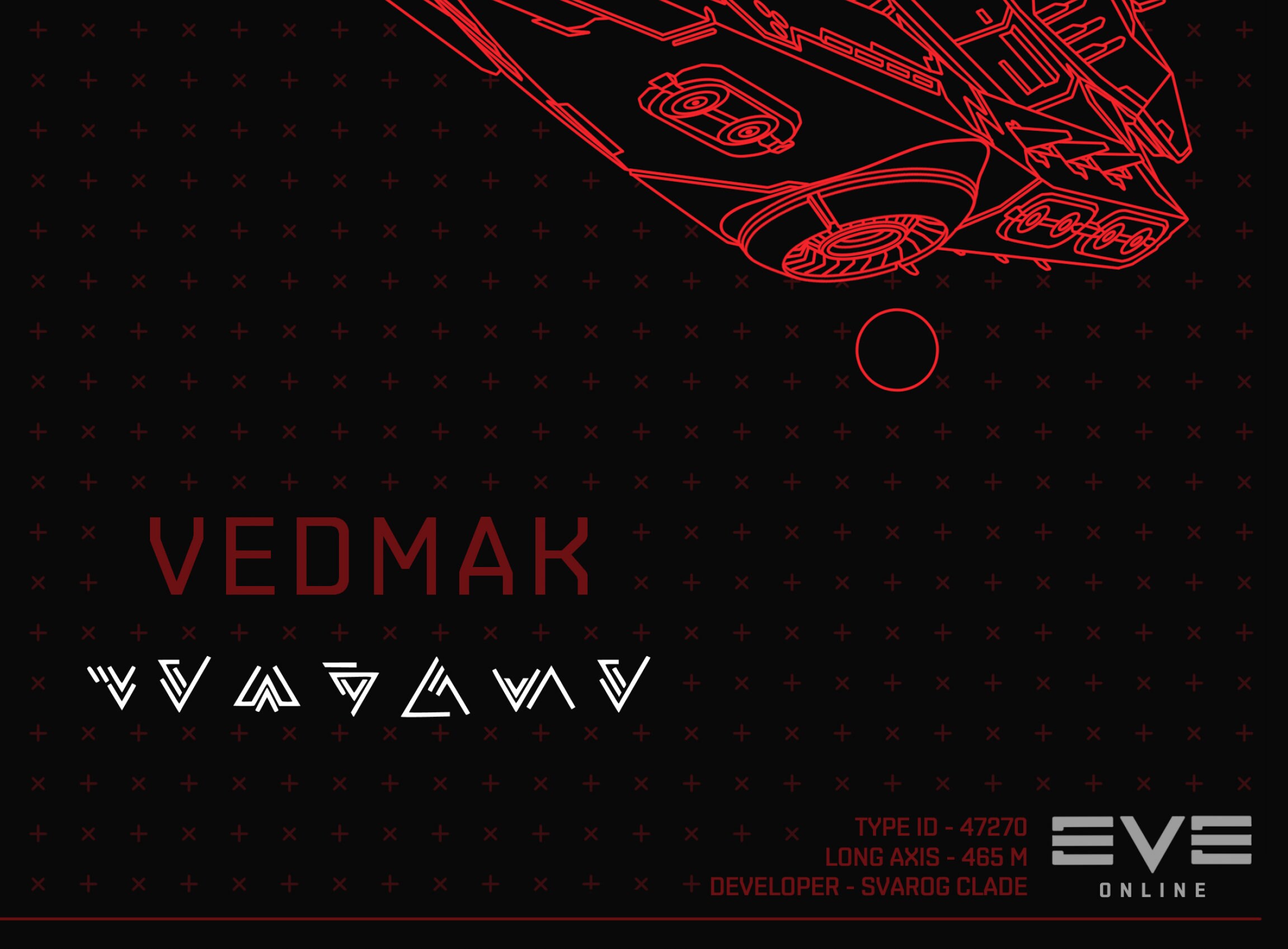 Eve Online Vedmak Triglavian Cruiser - Etsy UK