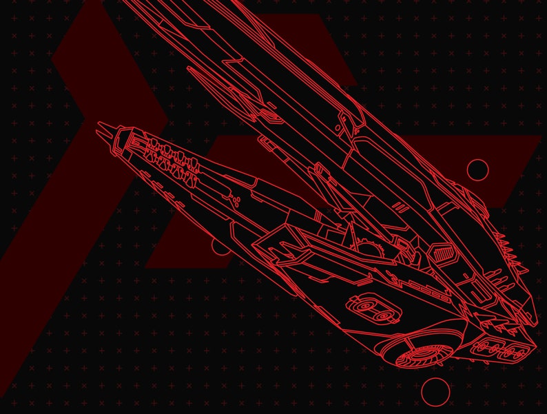 Eve Online Vedmak Triglavian Cruiser - Etsy