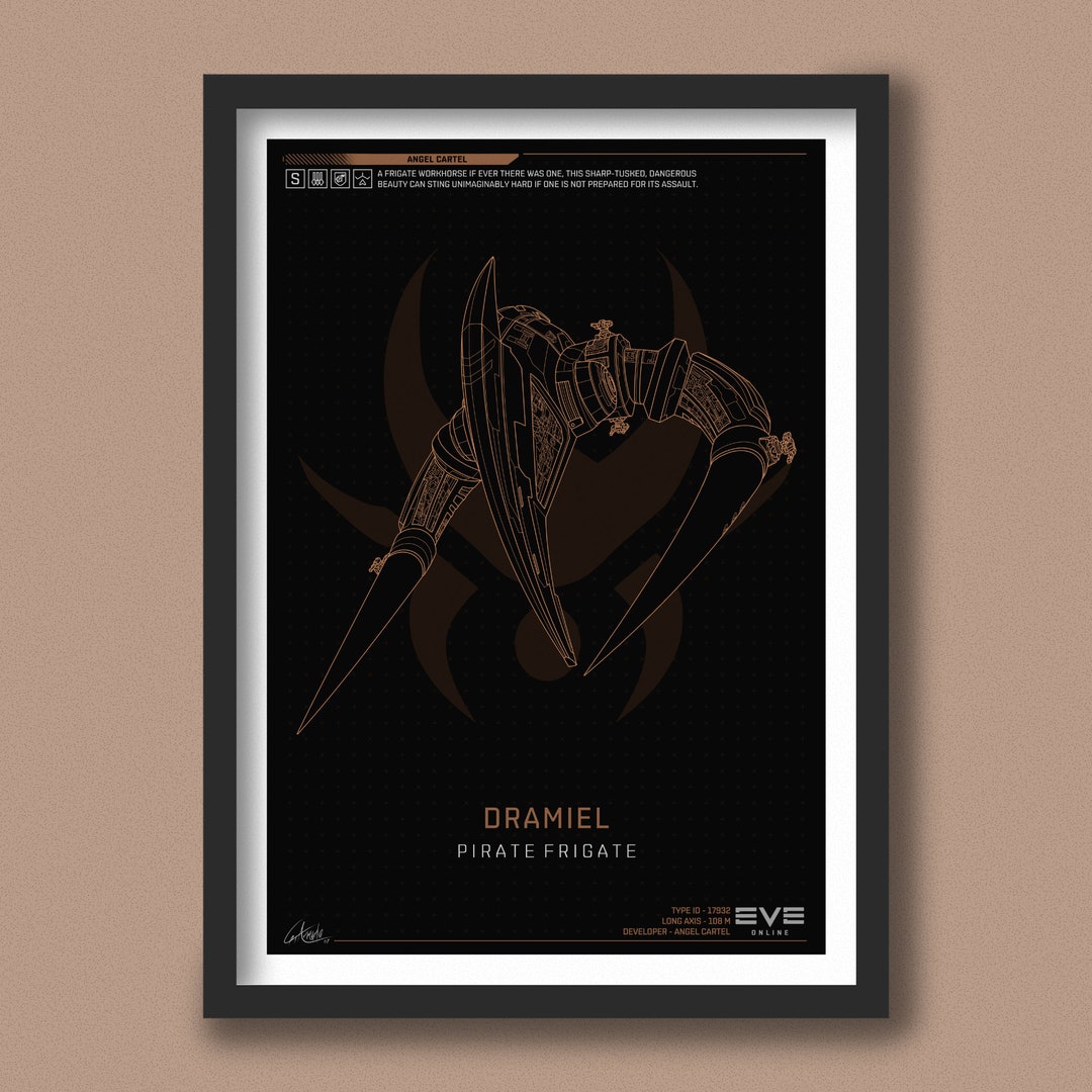 Eve Online - Dramiel - Angel Cartel Frigate - Etsy