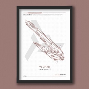 Eve Online - Vedmak - Triglavian Cruiser - Etsy
