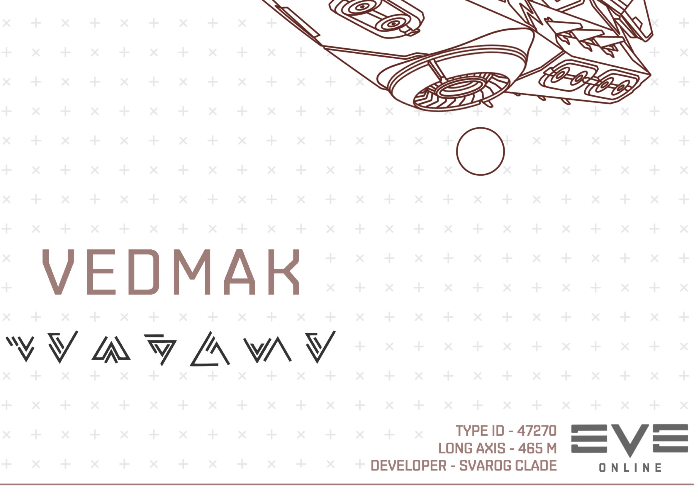 Eve Online Vedmak Triglavian Cruiser - Etsy UK