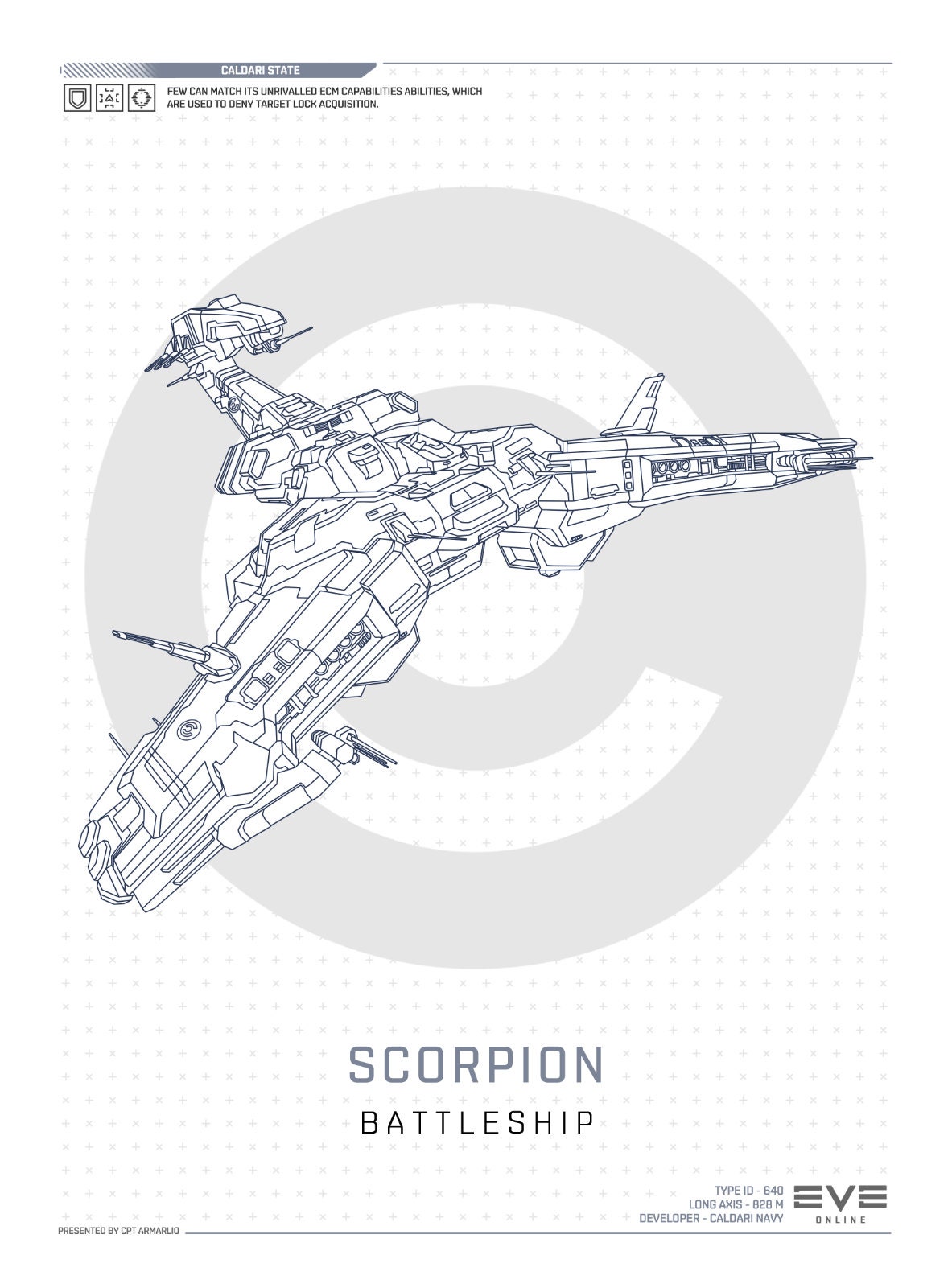 Eve Online Scorpion Caldari State - Etsy