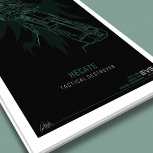 Eve Online Hecate Gallente Federation Tactical Destroyer - Etsy
