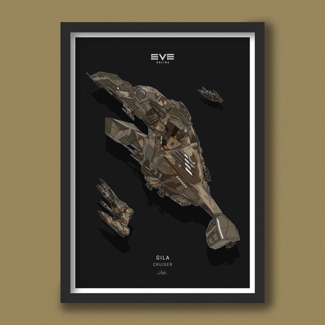 Eve Online - Gila - Guristas Pirates Cruiser - Etsy