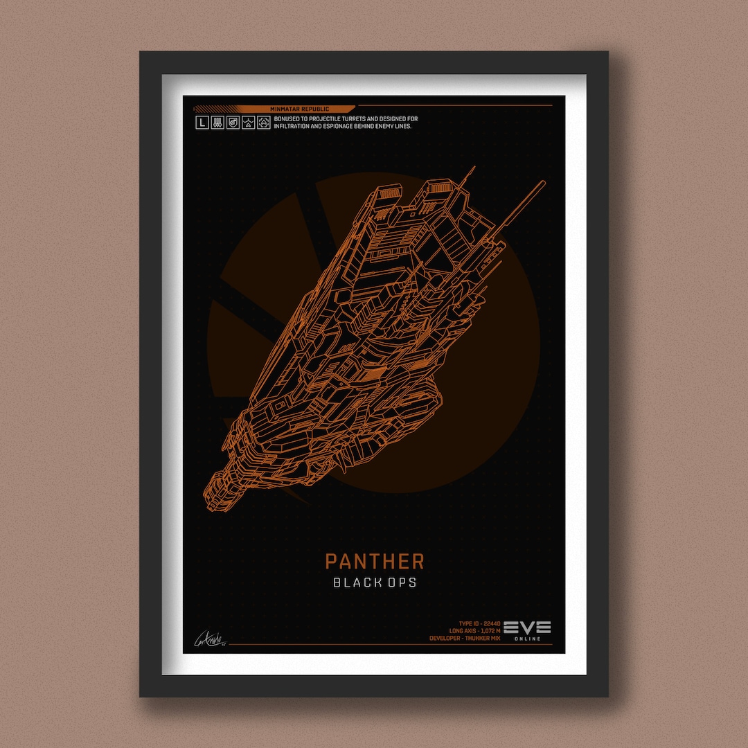 Eve Online Panther Minmatar Republic Black Ops - Etsy New Zealand