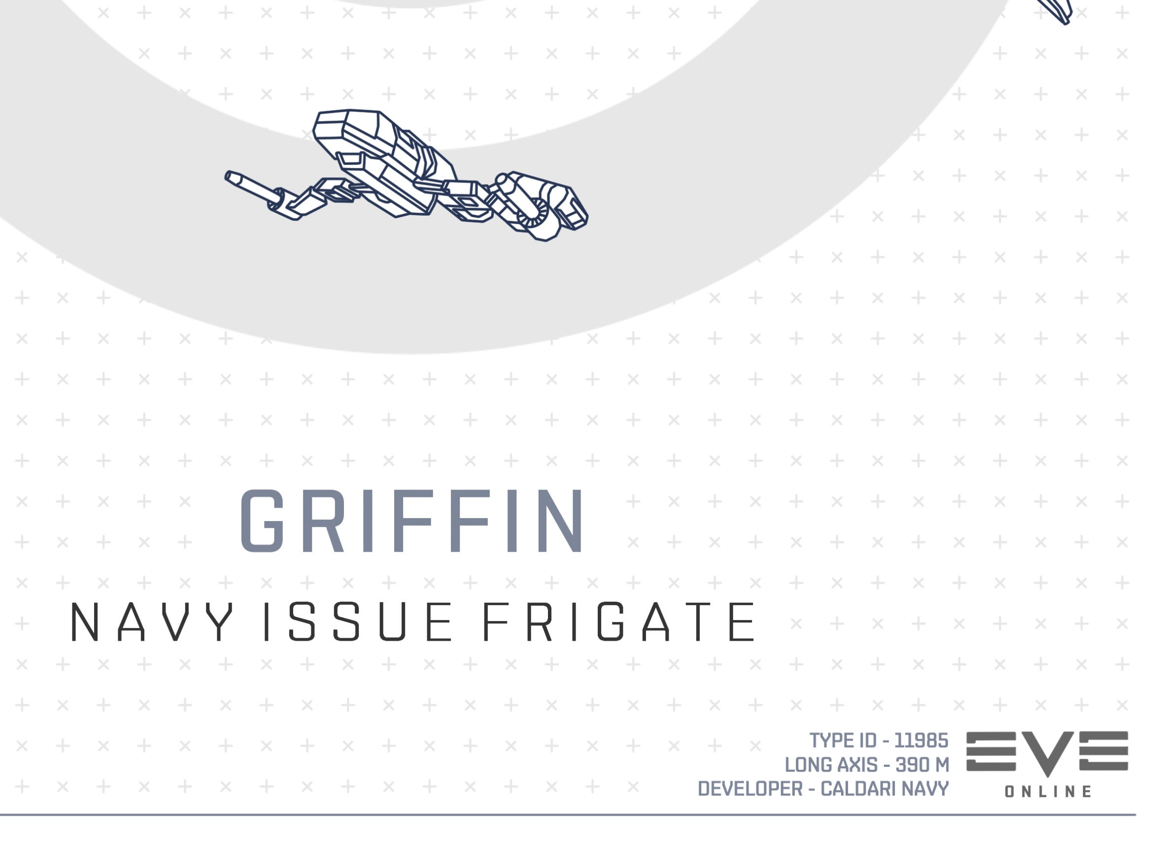 Eve Online Griffin Caldari State Navy Issue Frigate - Etsy UK