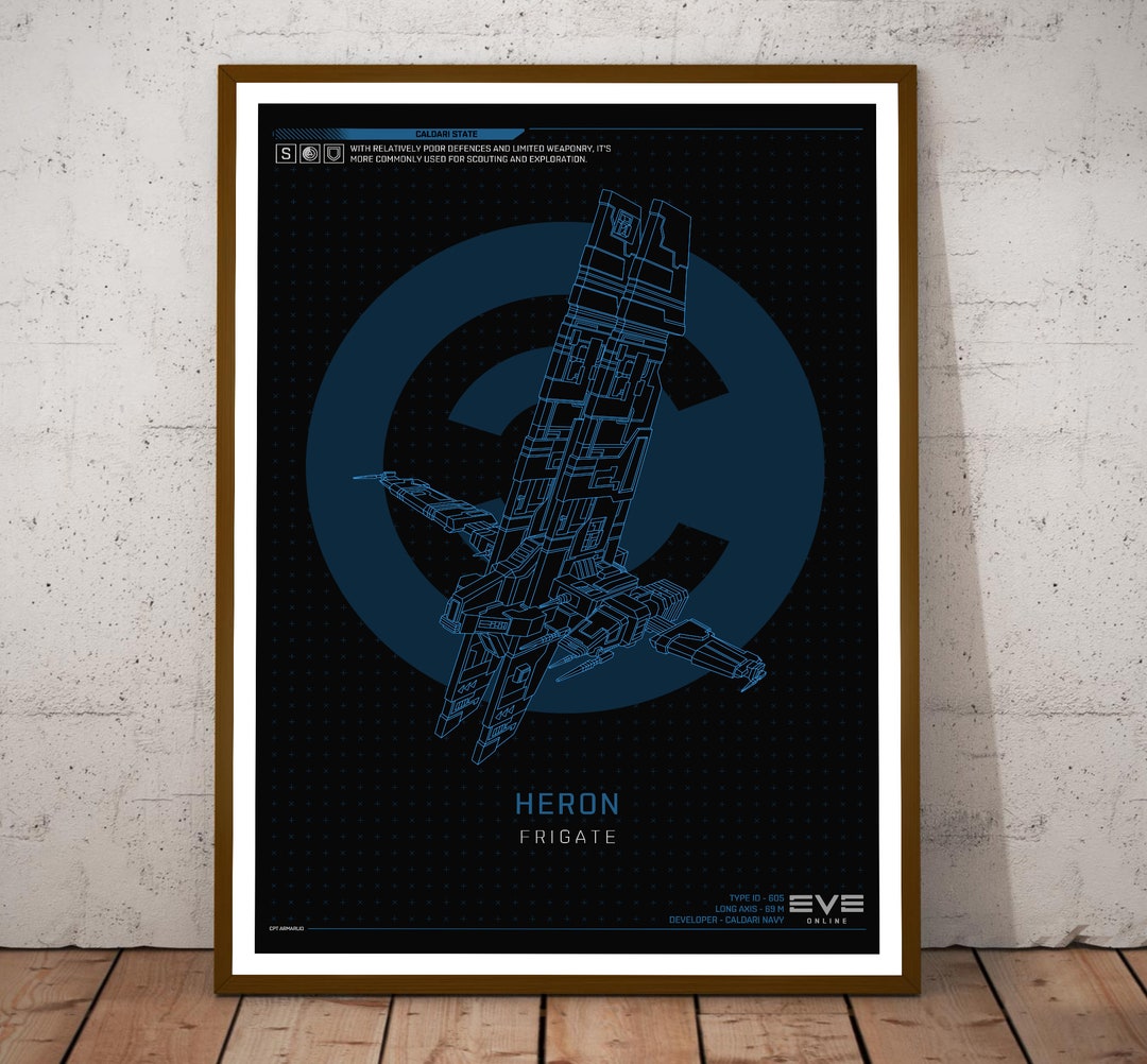 Eve Online Heron Caldari State Frigate - Etsy