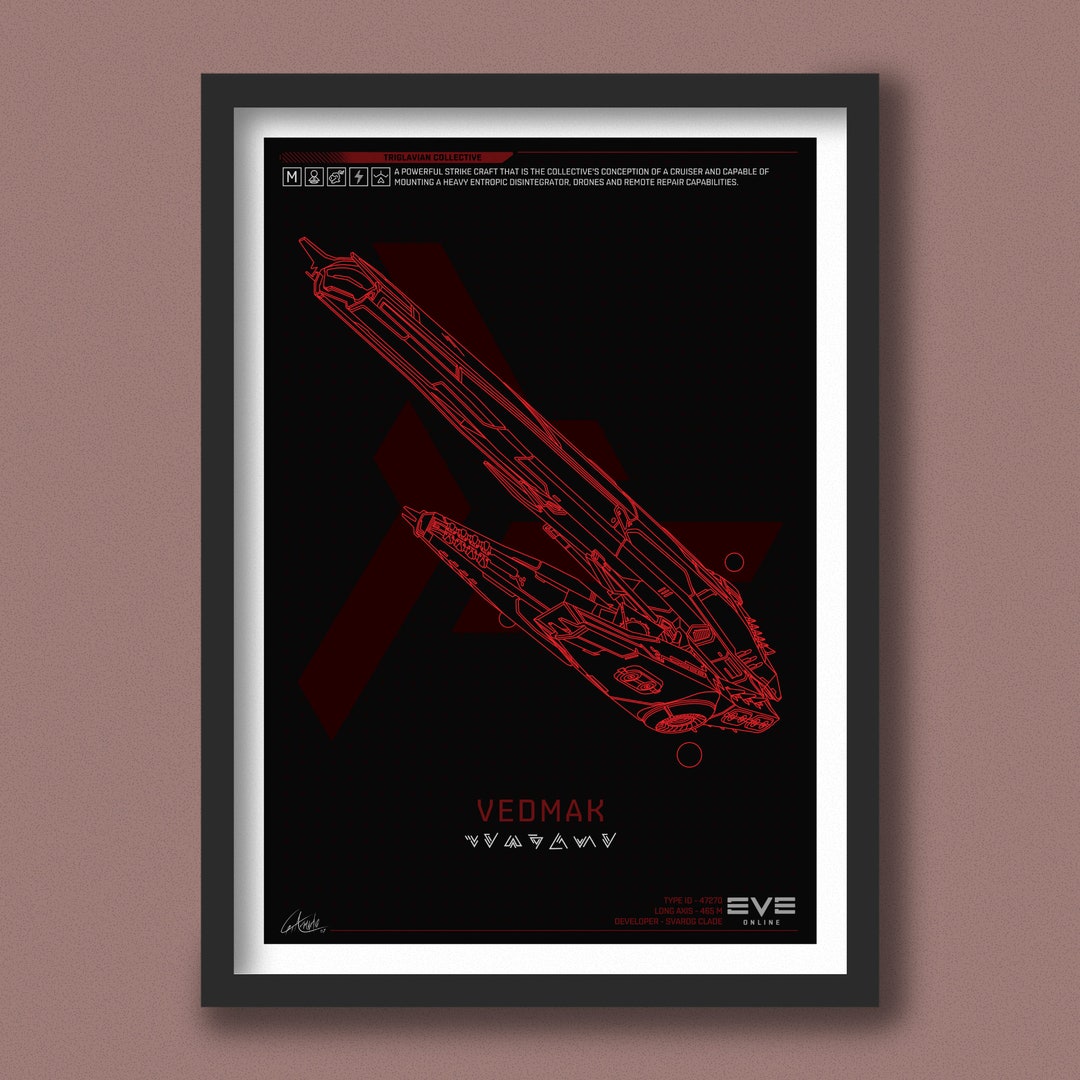 Eve Online - Vedmak - Triglavian Cruiser - Etsy