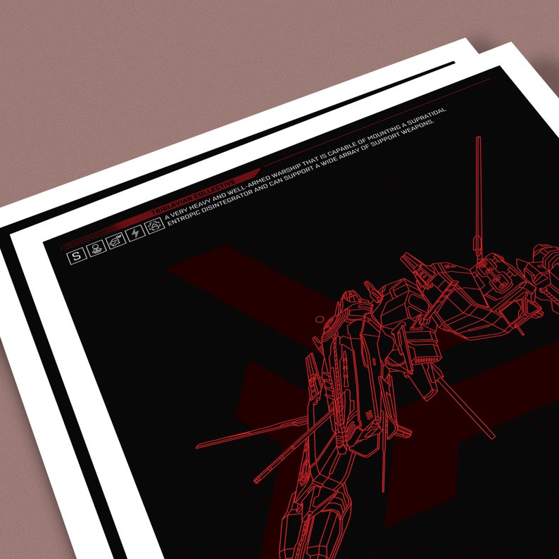 Eve Online - Draugur - Triglavian Collective Command Destroyer - Etsy
