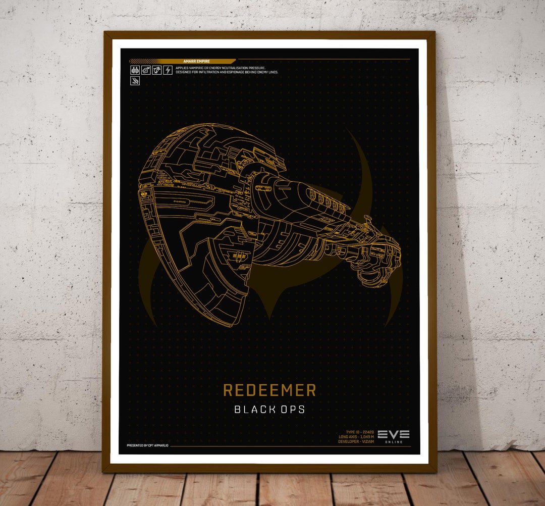 Eve Online Redeemer Amarr Empire Black Ops - Etsy