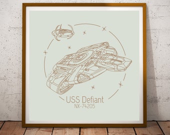 Uss Defiant Star Trek - Etsy