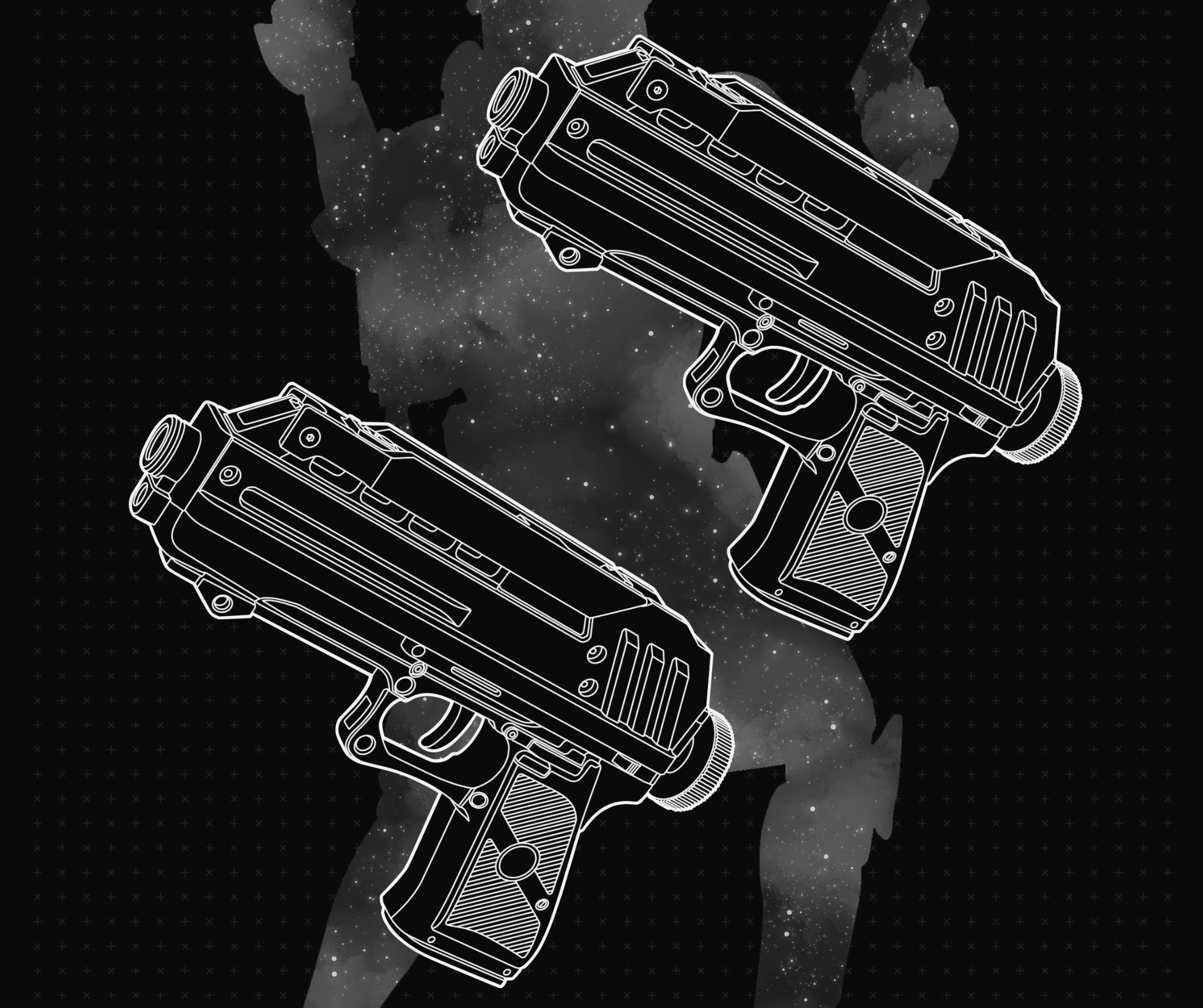 Captain Rex CT-7567 DC-17 Hand Blasters | Etsy