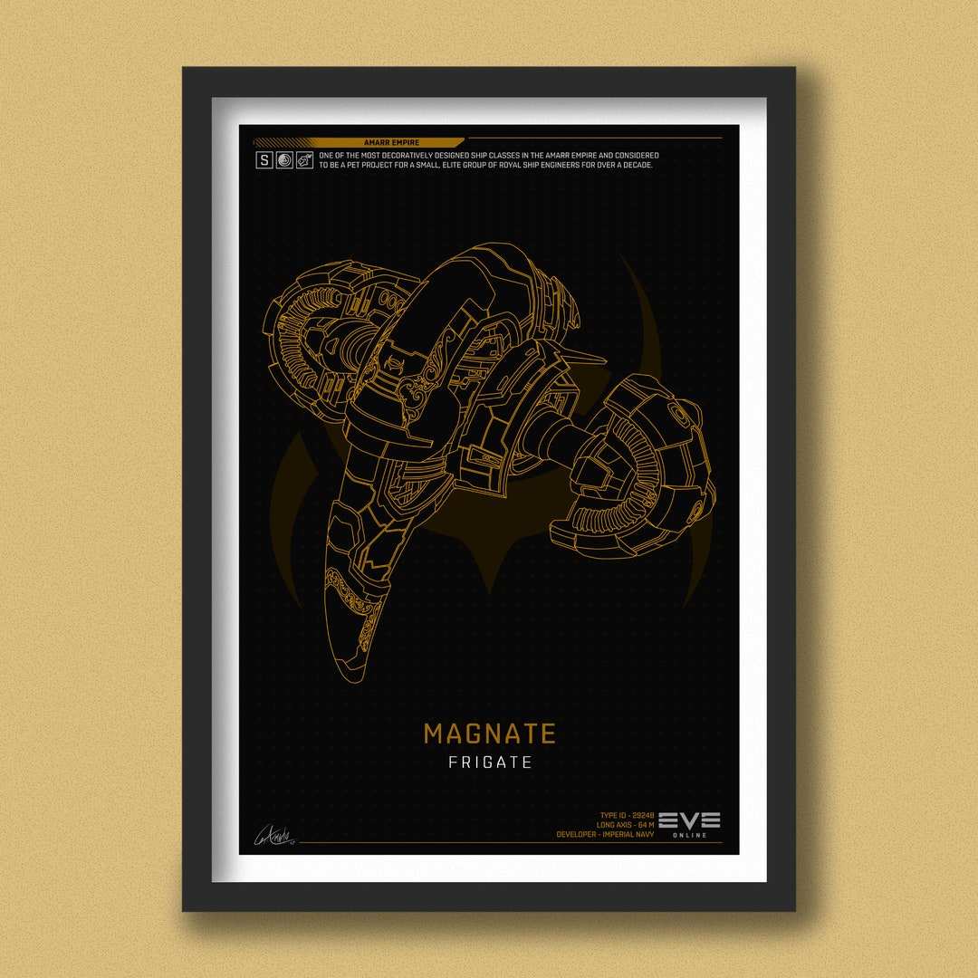 Eve Online - Magnate - Amarr Empire Frigate - Etsy