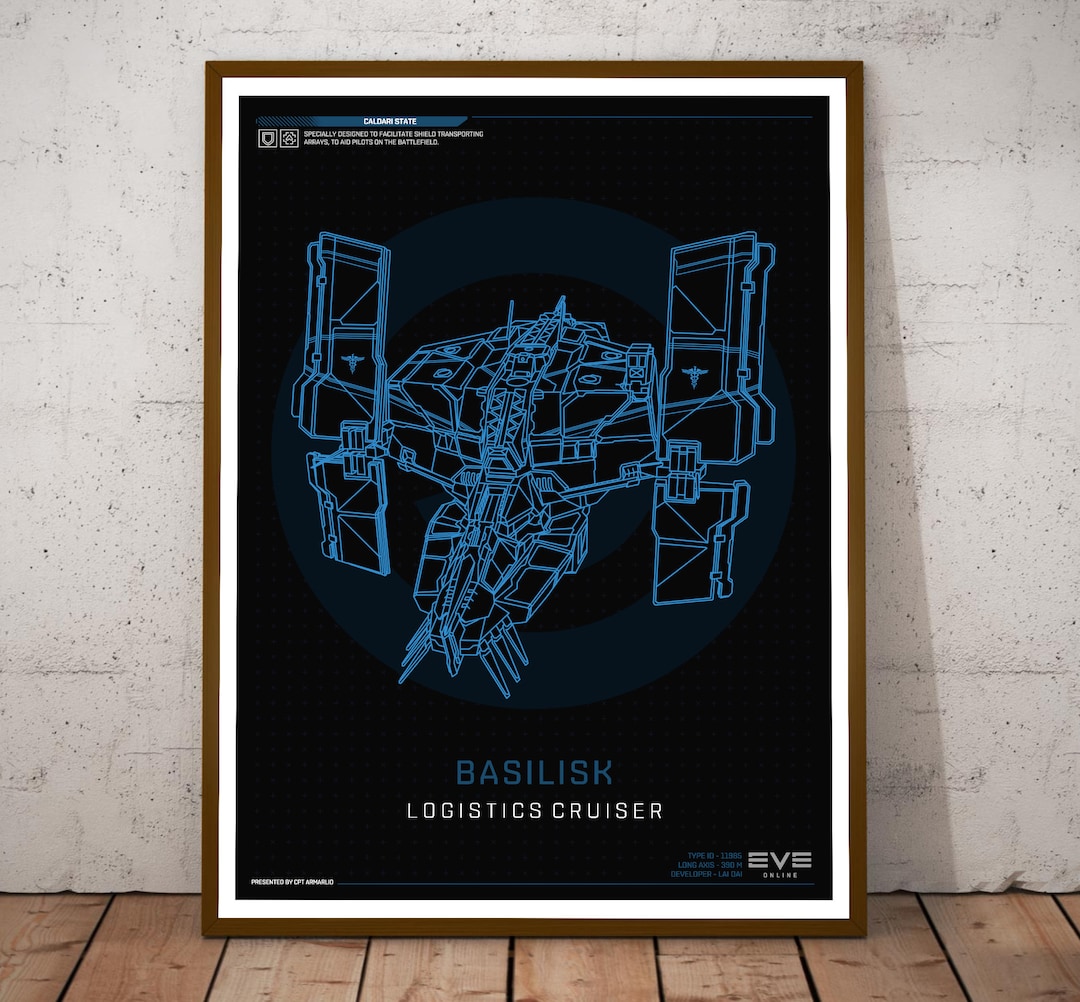 Eve Online Basilisk Caldari State Logistic Cruiser - Etsy