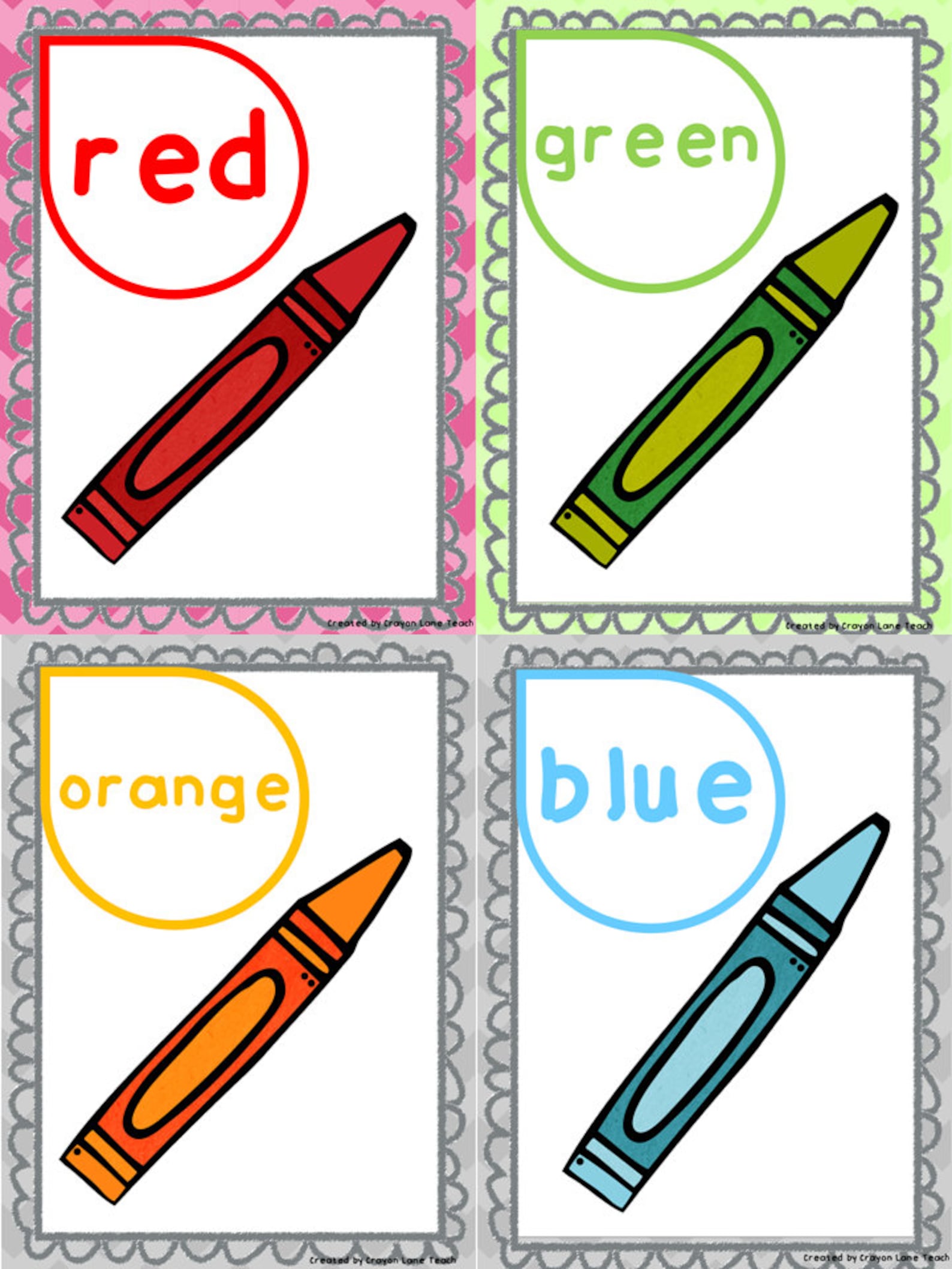 Printable Pastel Colours Posters Kids Educational Print - Etsy UK