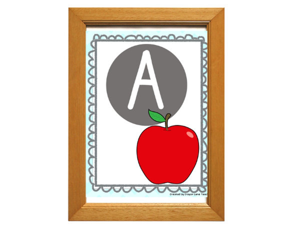 Printable Pastel Alphabet Posters Classroom Decor Playroom - Etsy UK