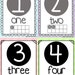Printable Pastel Number Posters Classroom Decor Playroom Print Nursery ...