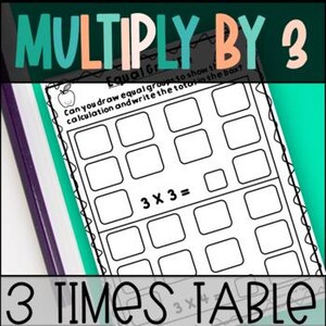 Beginner Multiplication Worksheets for Kids Learn to Multiply 3 Times ...