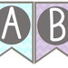 Printable Pastel Alphabet Bunting Banner Garland Home School Classroom ...