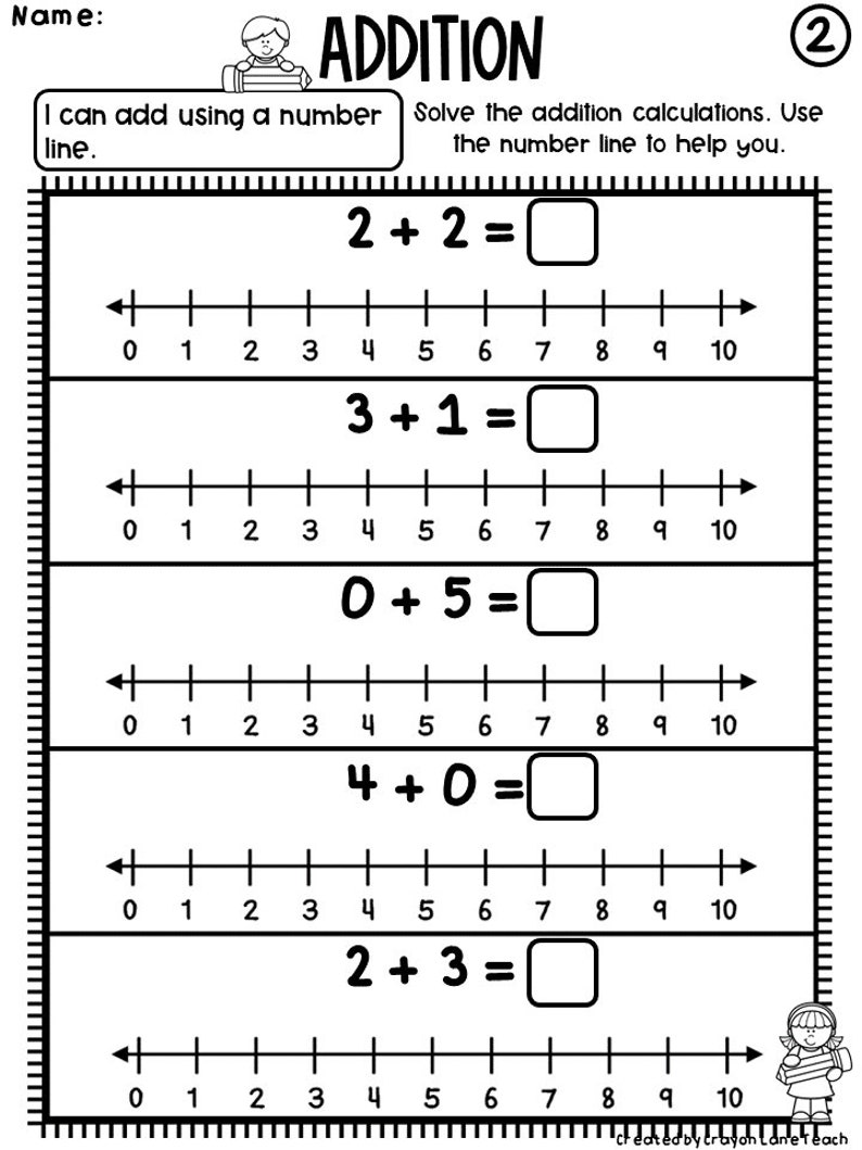 Addition Worksheets Math Worksheets Kindergarten 1st Grade Year 1 ...