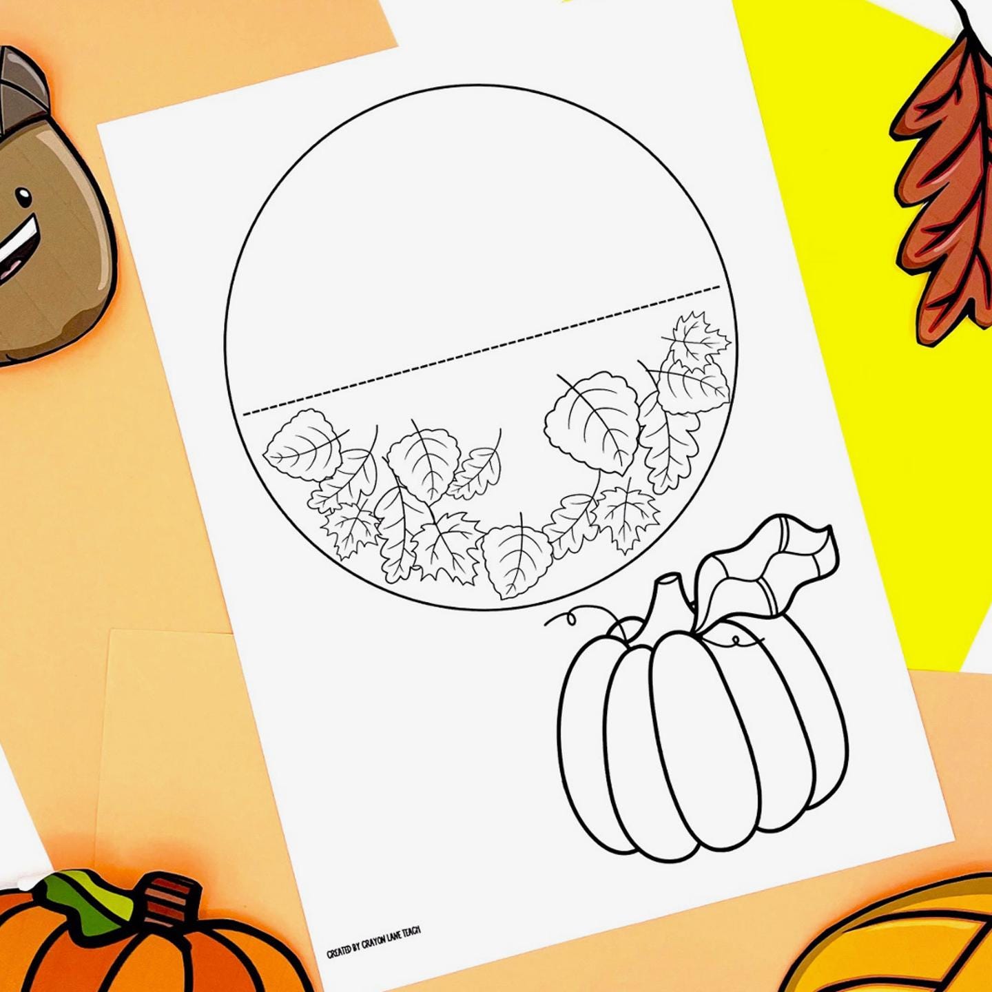 Cut and Paste Craft Activities for Kids Fall Preschool Scissor Skills ...