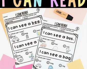 Reading Practise Comprehension Fluency Worksheets for Kids Homeschool ...