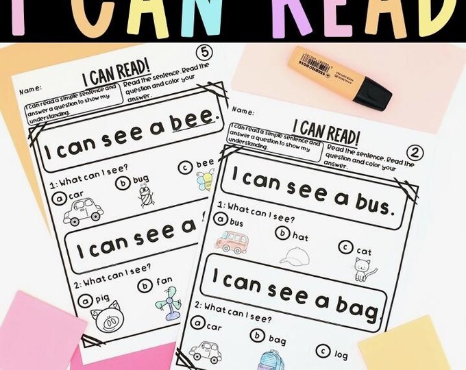 Reading Practise Comprehension Fluency Worksheets for Kids Homeschool ...