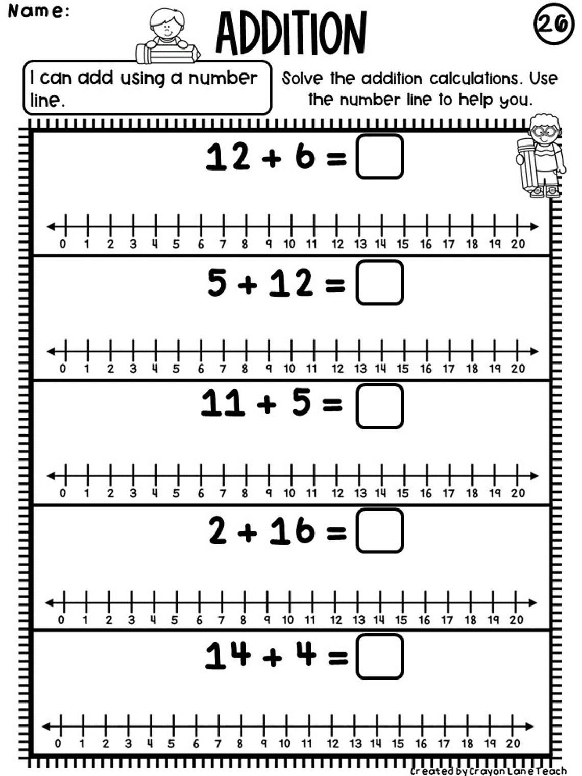 Addition Worksheets Math Worksheets Kindergarten 1st Grade Year 1 ...