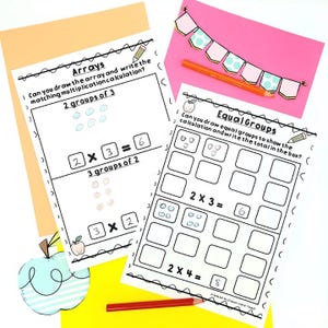 Beginner Multiplication Worksheets for Kids Learn to Multiply 2 Times ...
