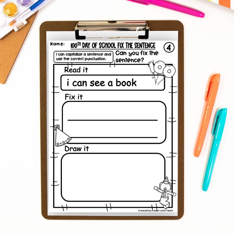 At Home Reading Worksheets Sentence Writing Practise for Kids Reading ...