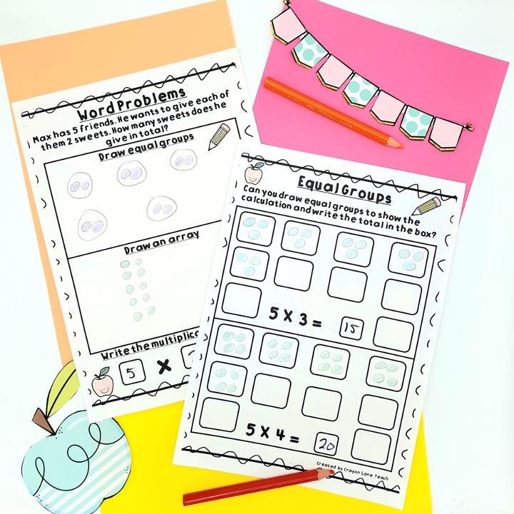 Multiplication Worksheets for Kids 5 Times Tables Learn to Multiply ...