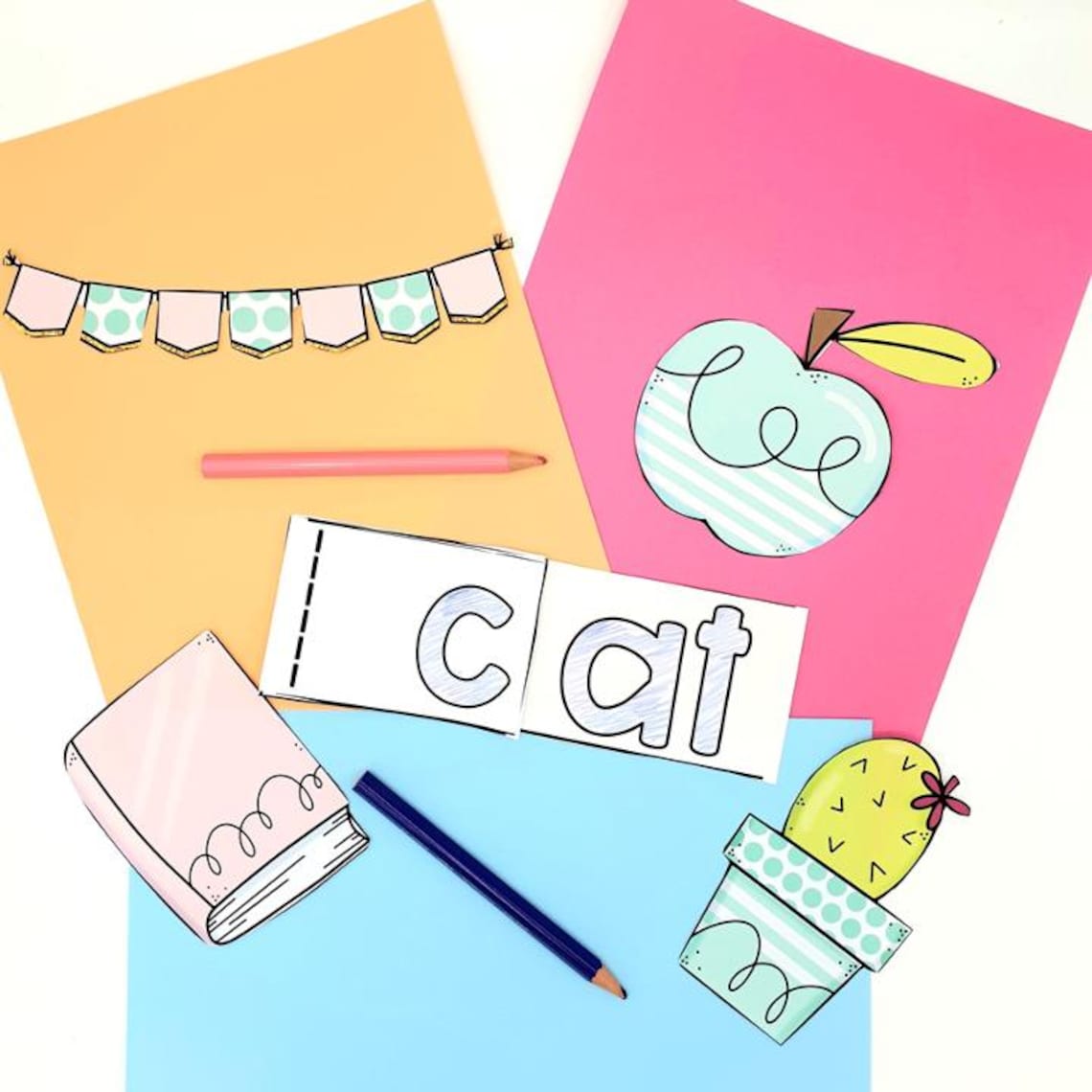 CVC Words Flip Books Phonics Crafts Phonological Awareness Early ...