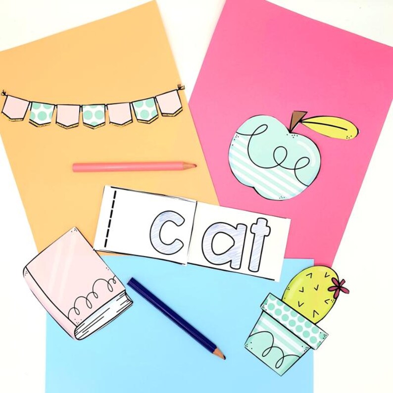 CVC Words Flip Books Phonics Crafts Phonological Awareness Early ...