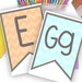 Printable Pastel Alphabet Bunting Banner Garland Home School Classroom ...