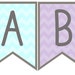 Printable Pastel Alphabet Bunting Banner Garland Home School Classroom ...