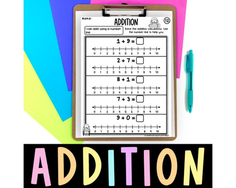 Addition Within 20 Practise Worksheets for Kids Home School Learning ...