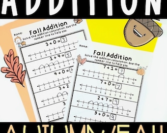 Addition Within 20 Practise Worksheets for Kids Winter Homeschool ...