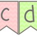 Printable Pastel Alphabet Bunting Banner Garland Home School Classroom ...