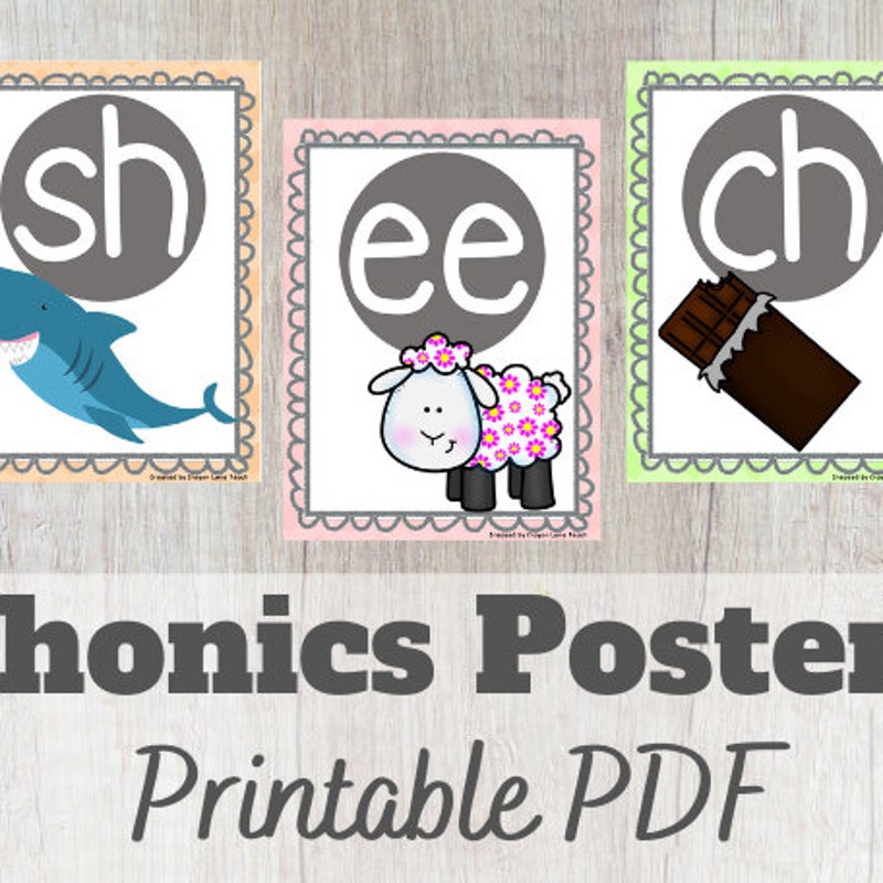Phonics Poster - Etsy
