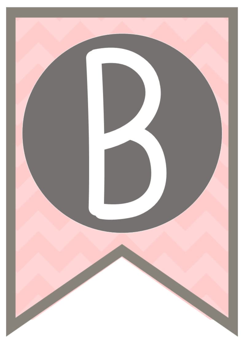 Printable Pastel Alphabet Number Bunting Garland Banner Party Classroom ...