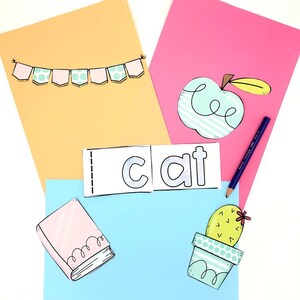 CVC Words Flip Books Phonics Crafts Phonological Awareness Early ...