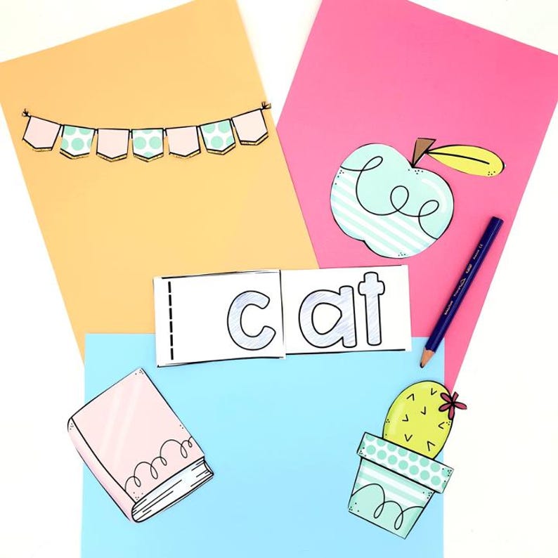 CVC Words Flip Books Phonics Crafts Phonological Awareness Early ...