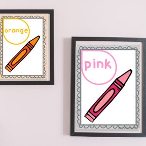 Printable Pastel Colours Posters Kids Educational Print - Etsy UK