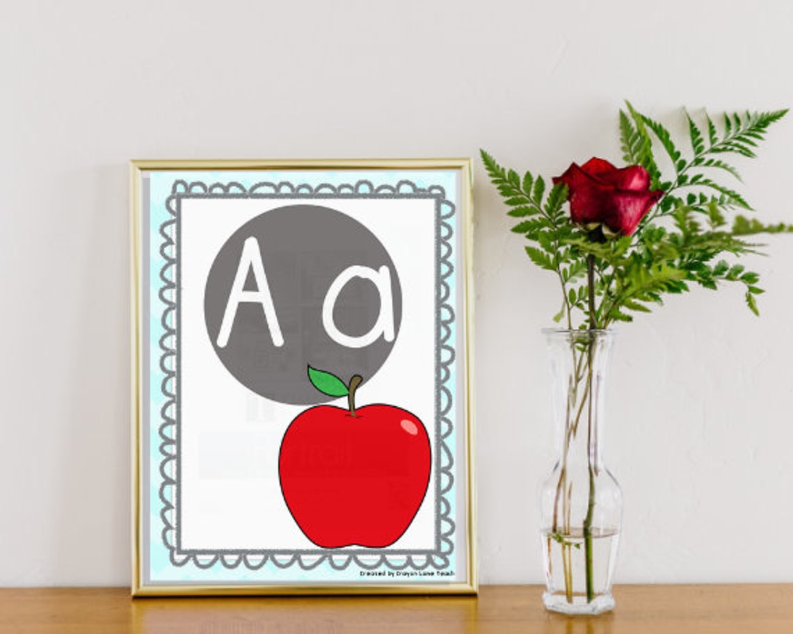 Printable Pastel Alphabet Posters Classroom Decor Playroom - Etsy UK