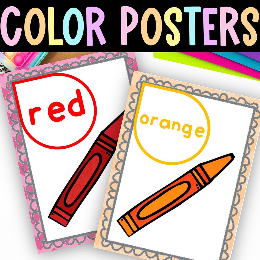 Printable Colours Posters Kids Home School Learning Resources Classroom ...